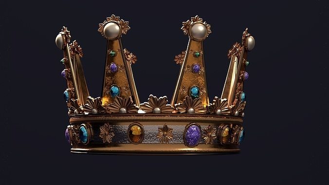 3D model crown VR / AR / low-poly | CGTrader