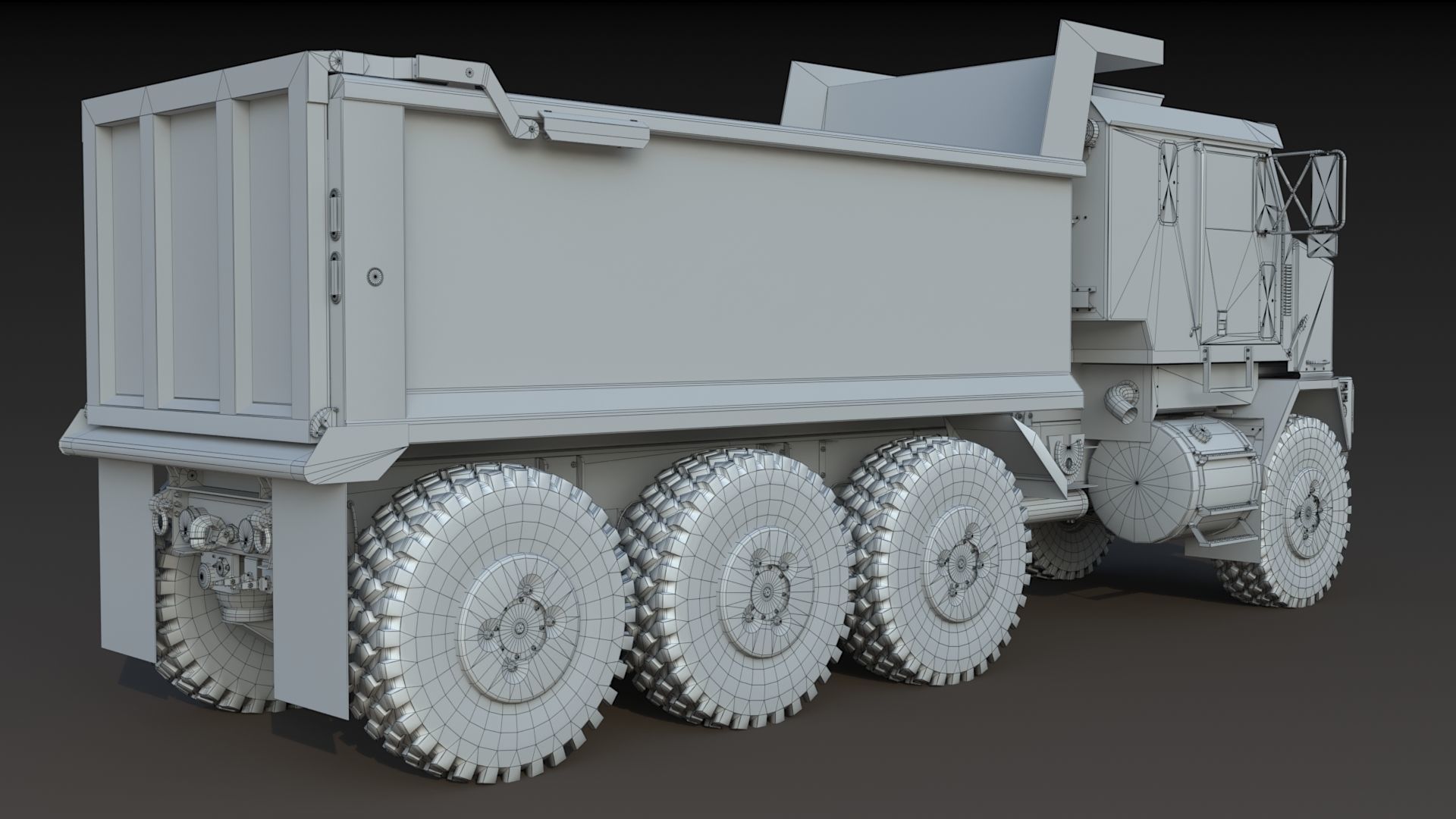 3D model Military Dump Truck Oshkosh M1070 VR / AR / low-poly | CGTrader