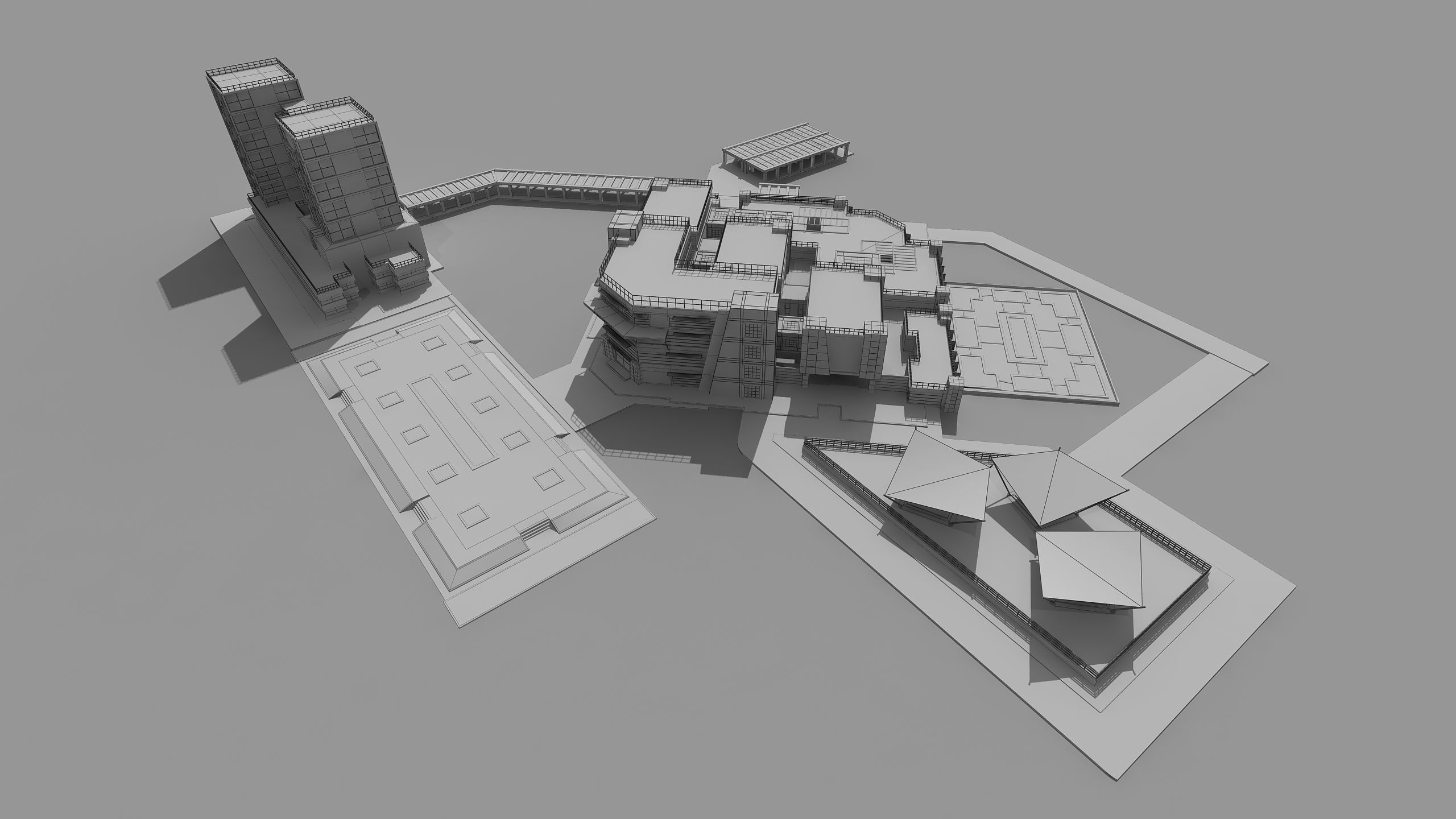 0146 - Research Center Building 3D model | CGTrader