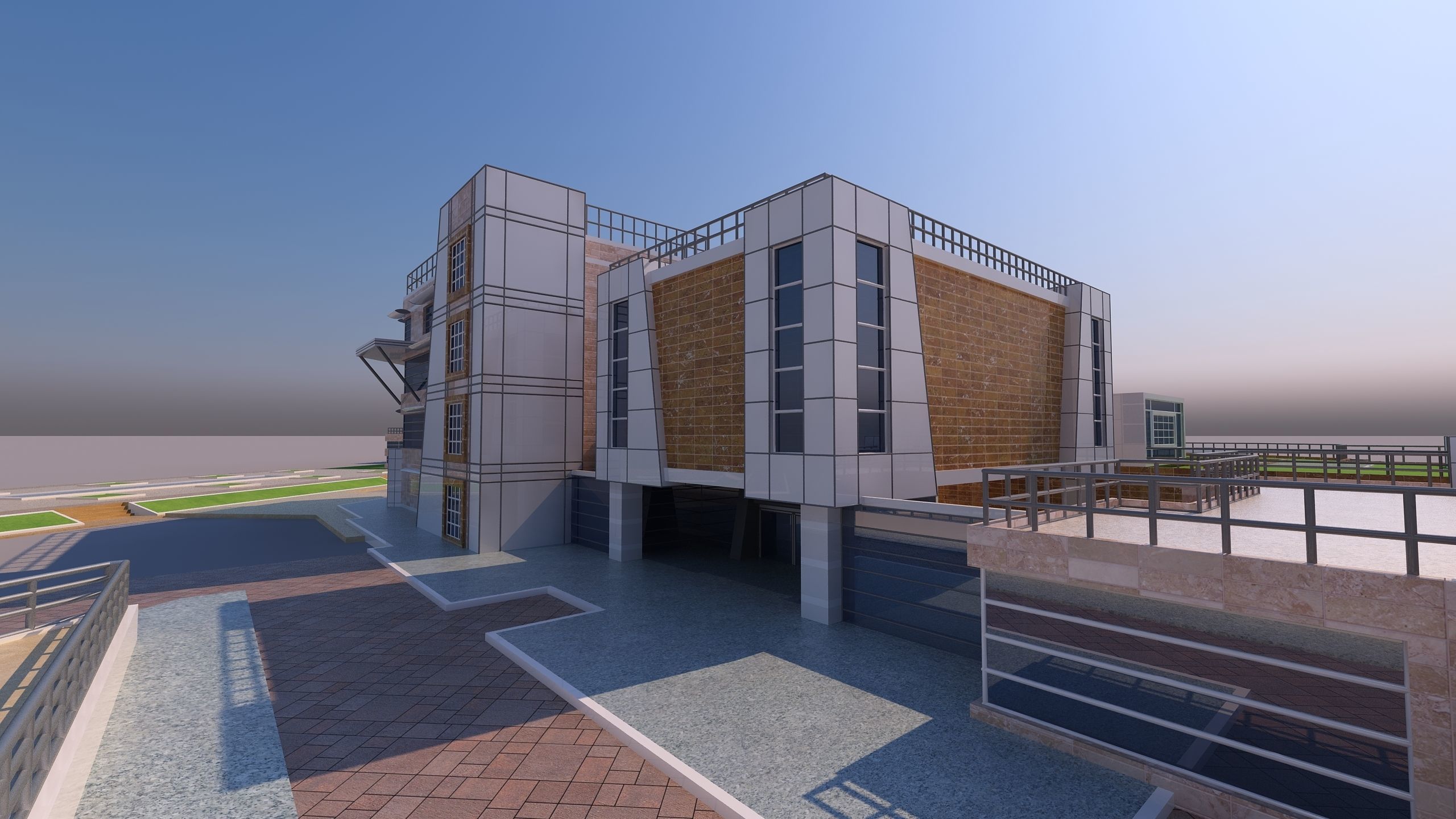 0146 - Research Center Building 3D model | CGTrader