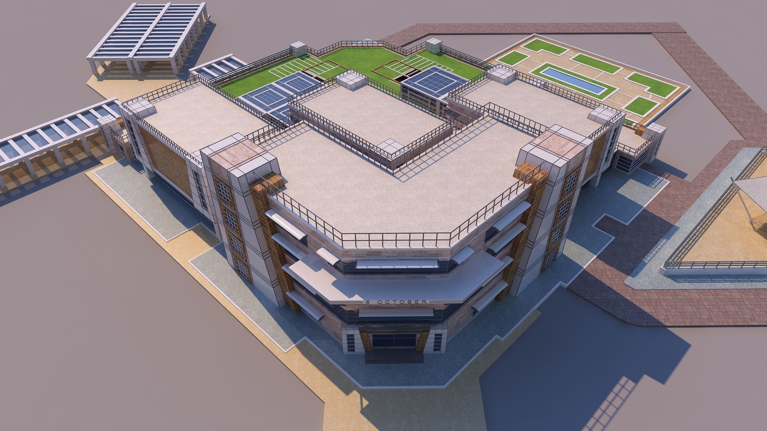 0146 - Research Center Building 3D model | CGTrader