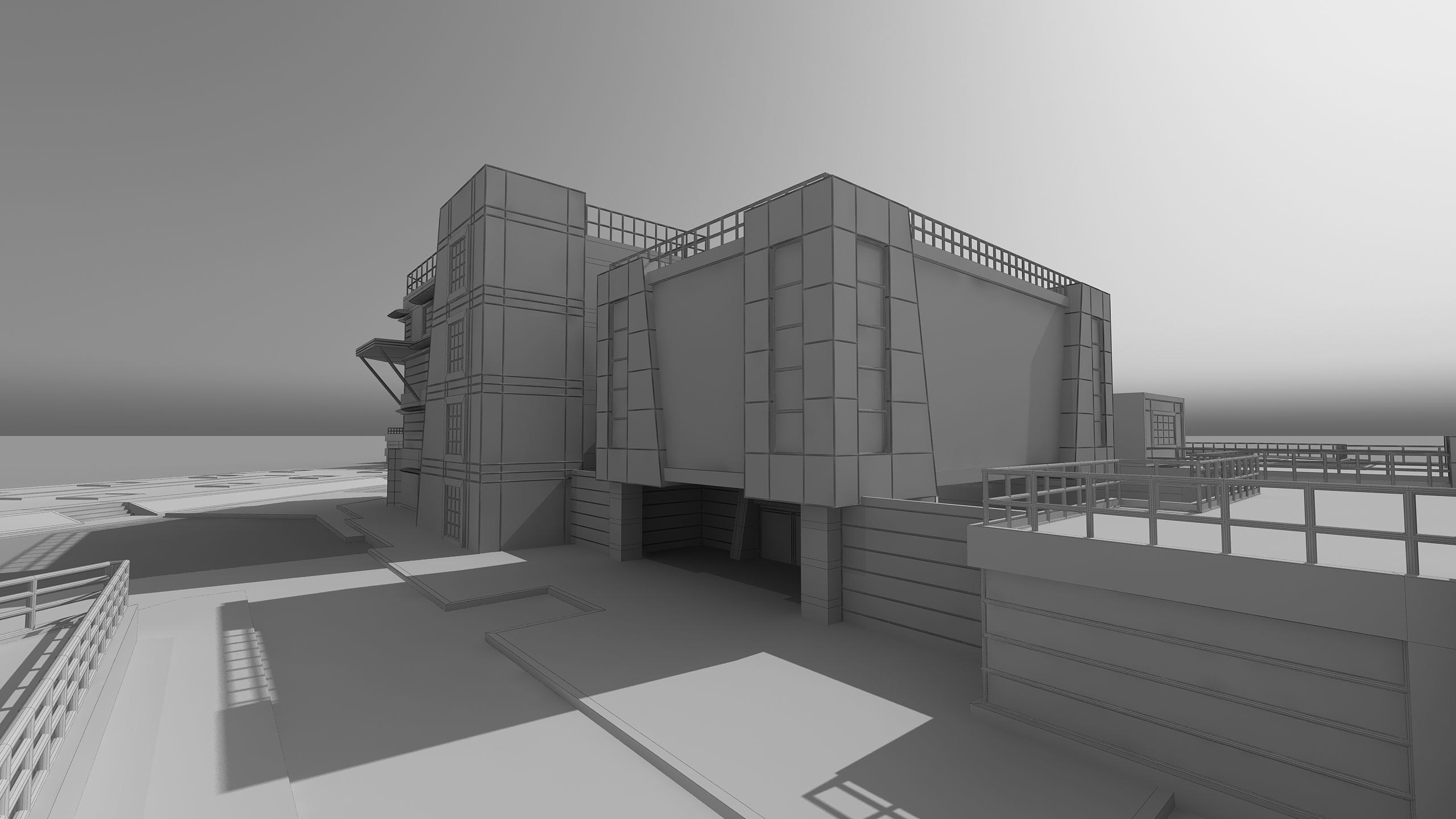 0146 - Research Center Building 3D model | CGTrader