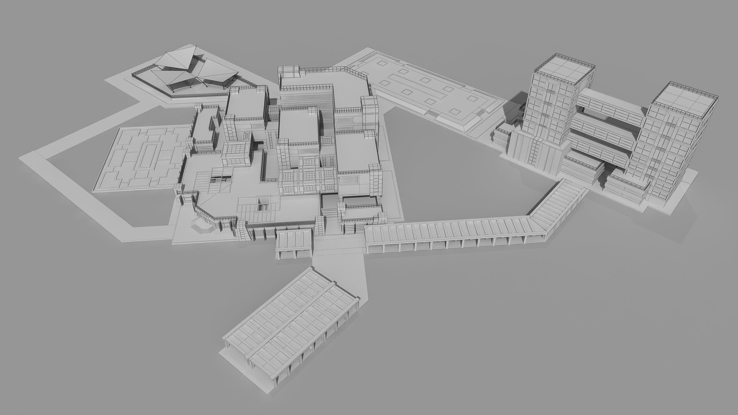 0146 - Research Center Building 3D model | CGTrader