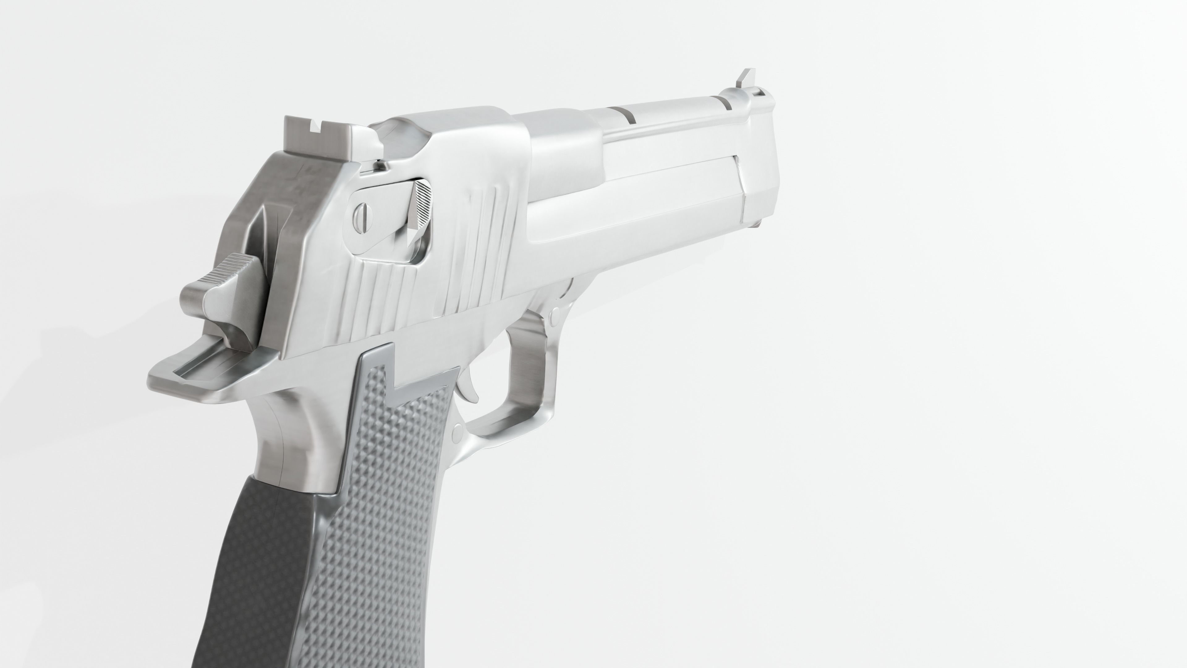 50 Cal Desert Eagle Free 3D Gun Model free 3D model rigged | CGTrader
