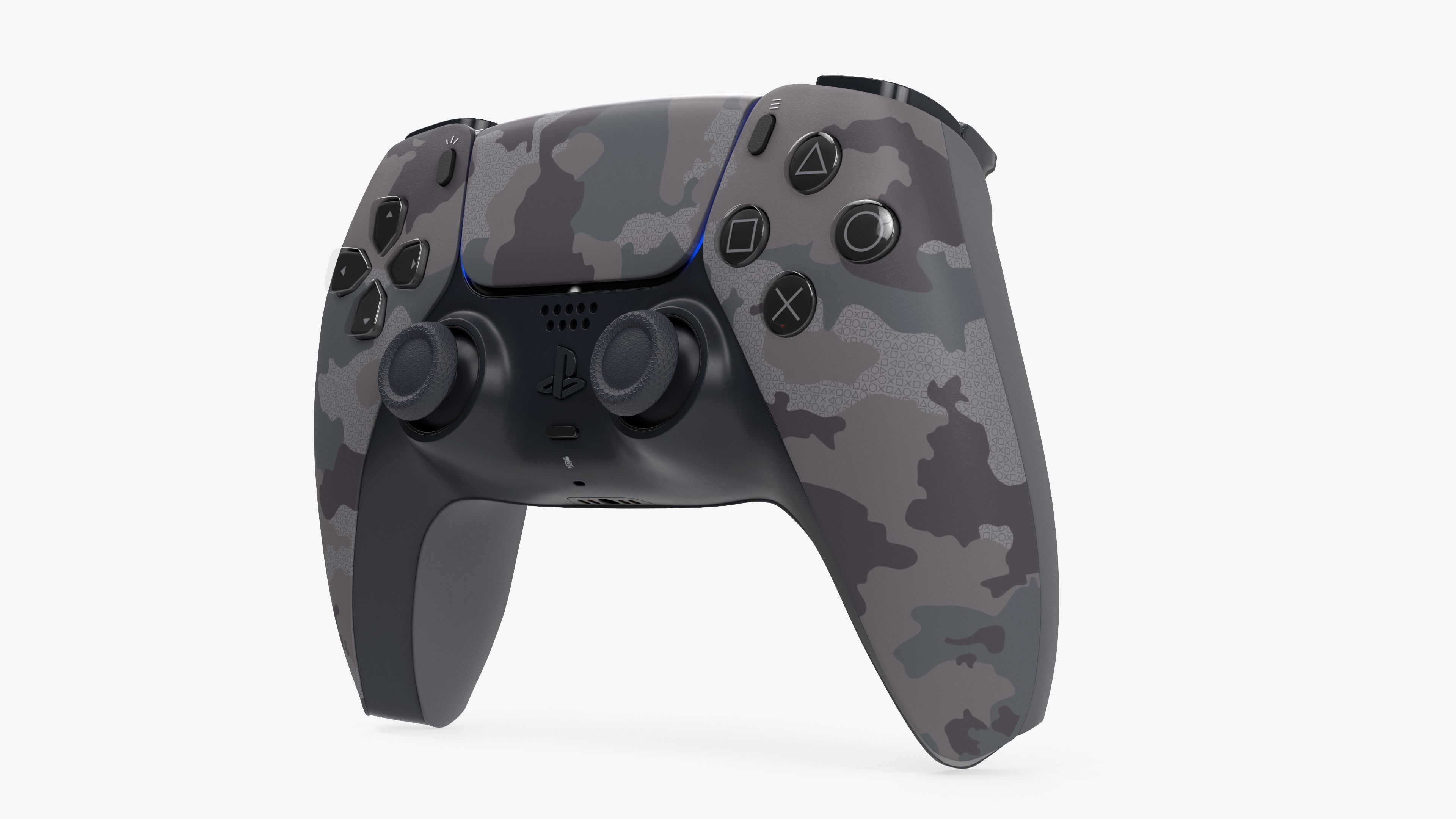 3D model Dualsense Gray Camouflage VR / AR / low-poly | CGTrader