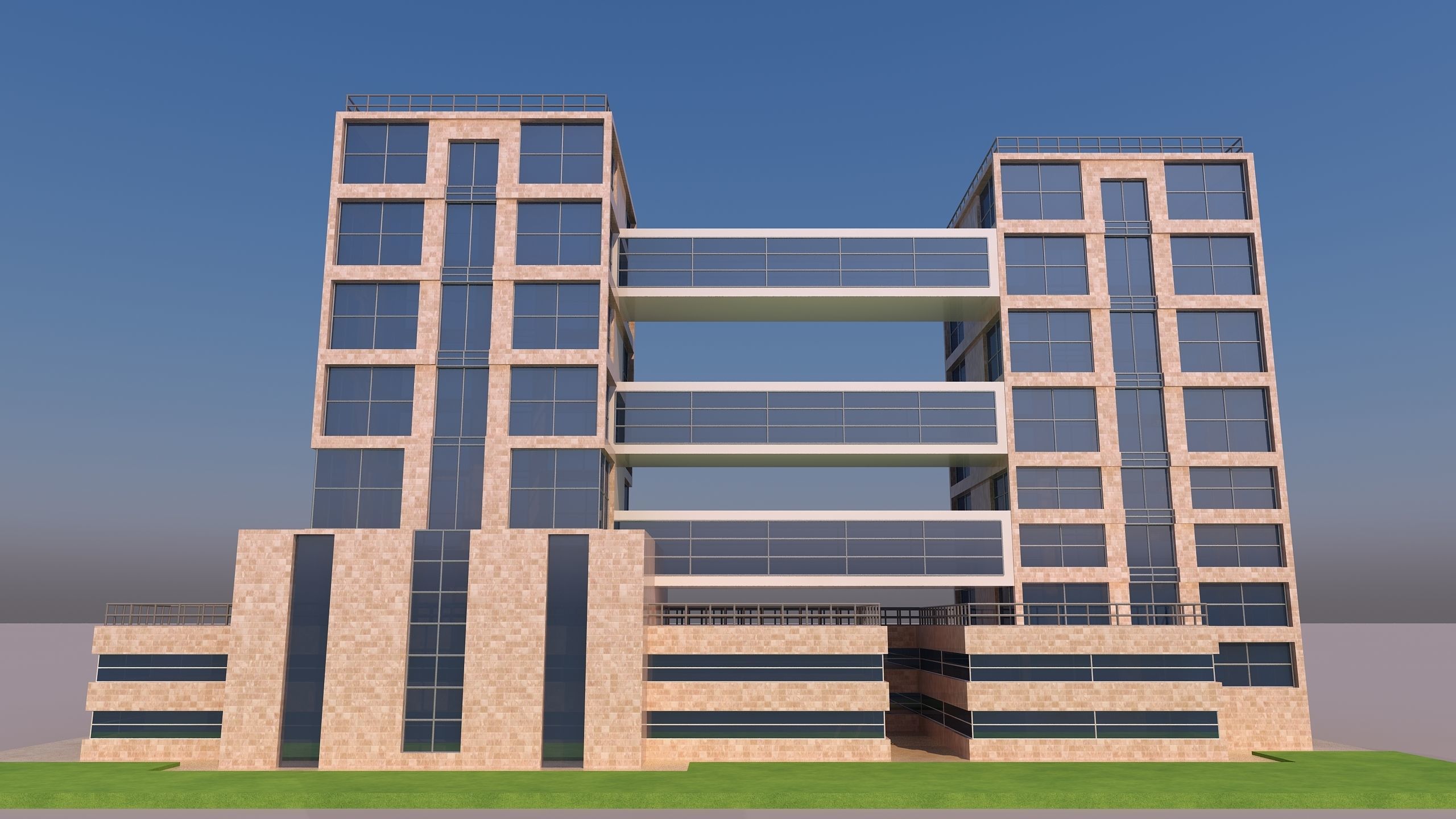 0148 - Modern Building 3D model | CGTrader