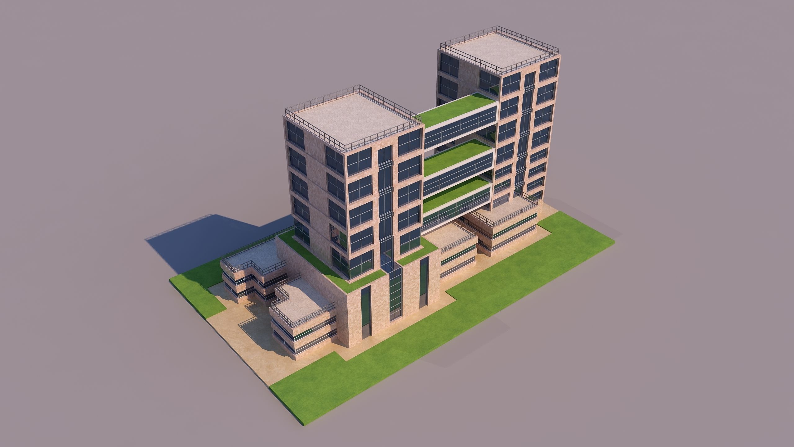 0148 - Modern Building 3D model | CGTrader