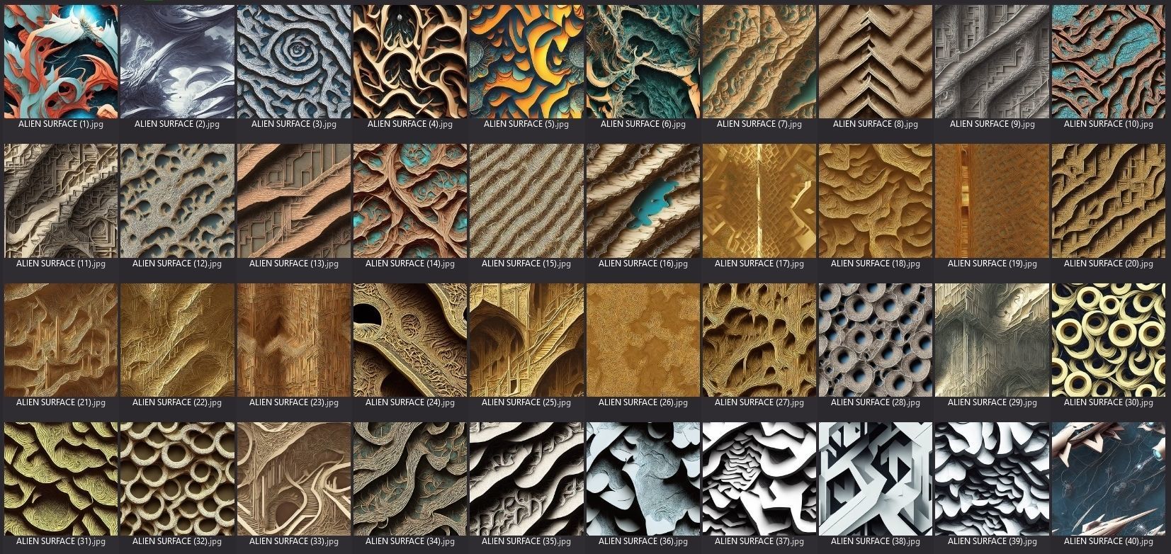 40 Seamless Sci-fi Alien Surface and Artwork Texture | CGTrader