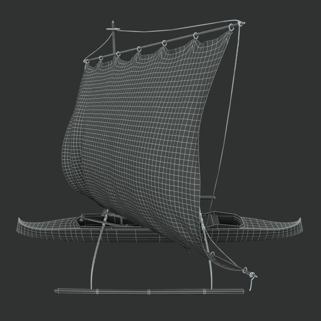 3D model Zamboanga Vinta Boat VR / AR / low-poly | CGTrader
