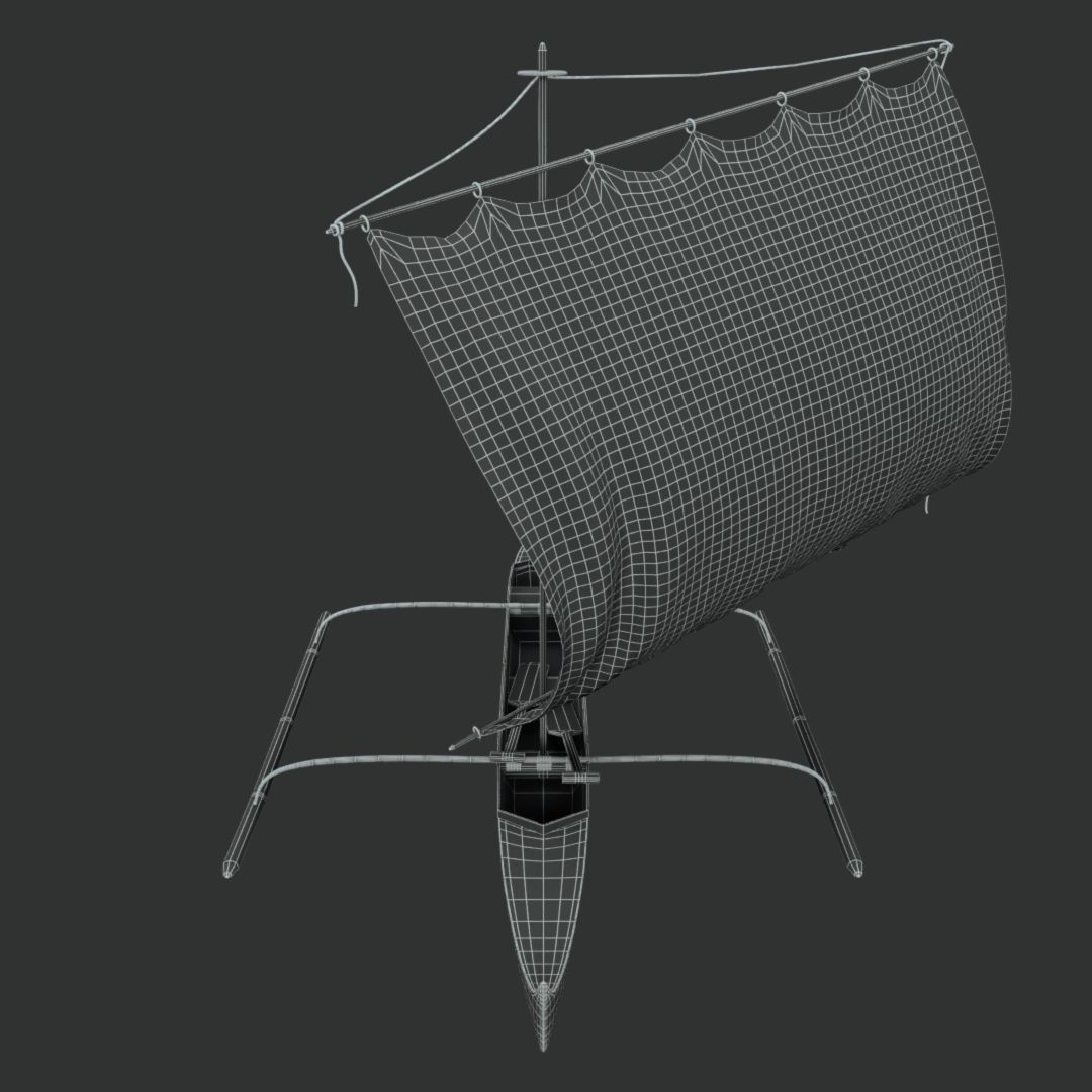 3D model Zamboanga Vinta Boat VR / AR / low-poly | CGTrader