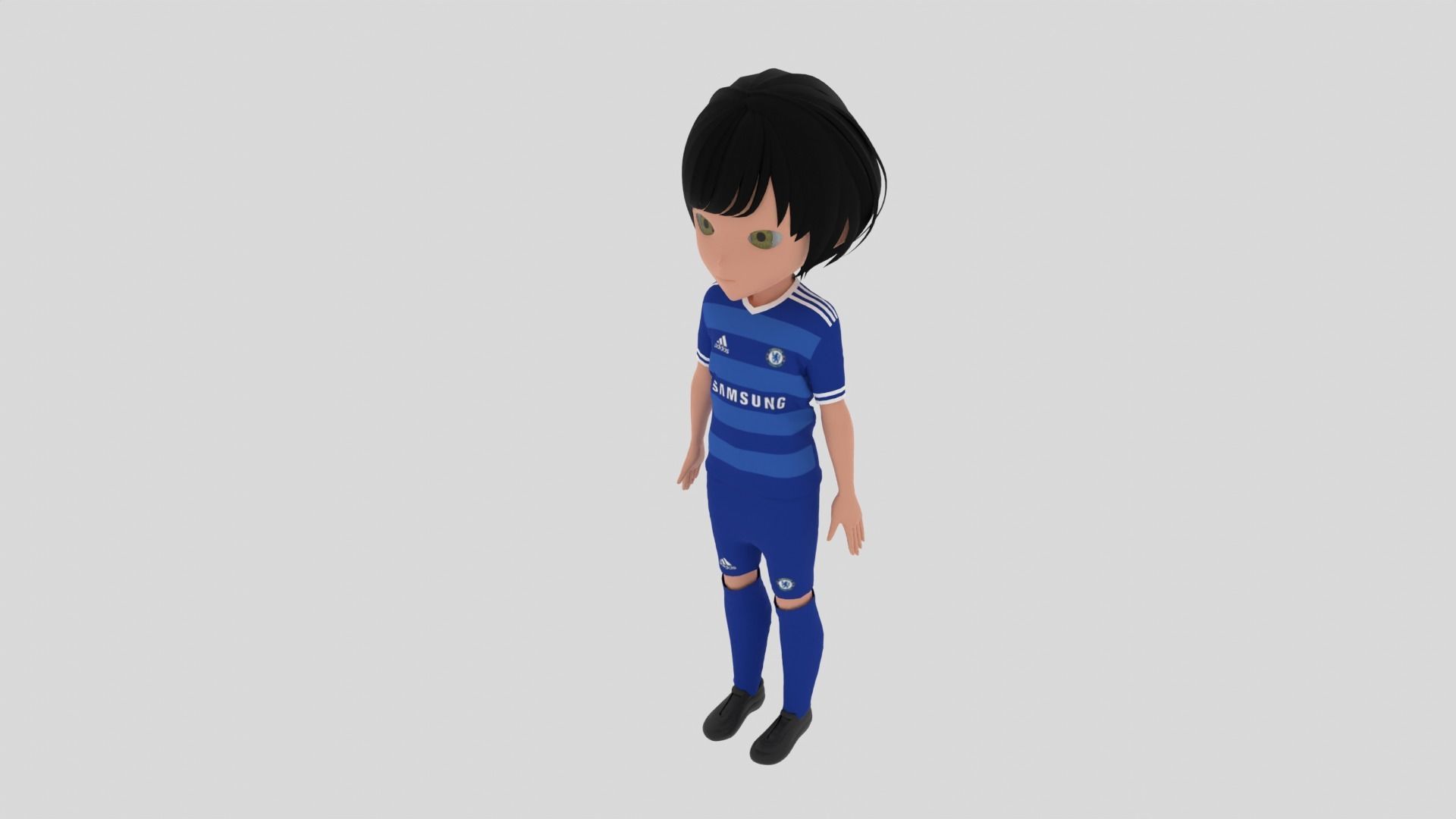 3D model Chelsea Soccer - Football Player VR / AR / low-poly | CGTrader