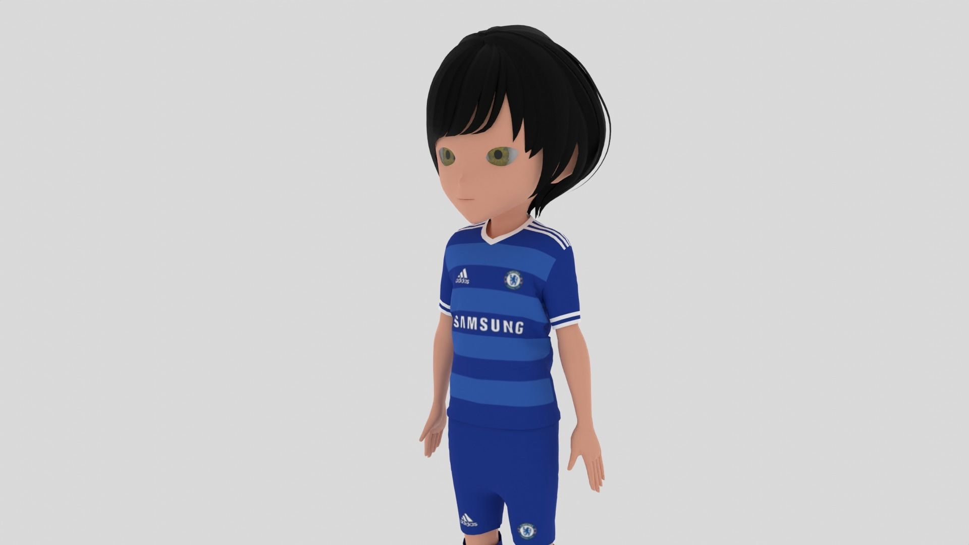 3D model Chelsea Soccer - Football Player VR / AR / low-poly | CGTrader