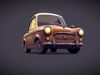 Pony cartoon car free 3D model | CGTrader