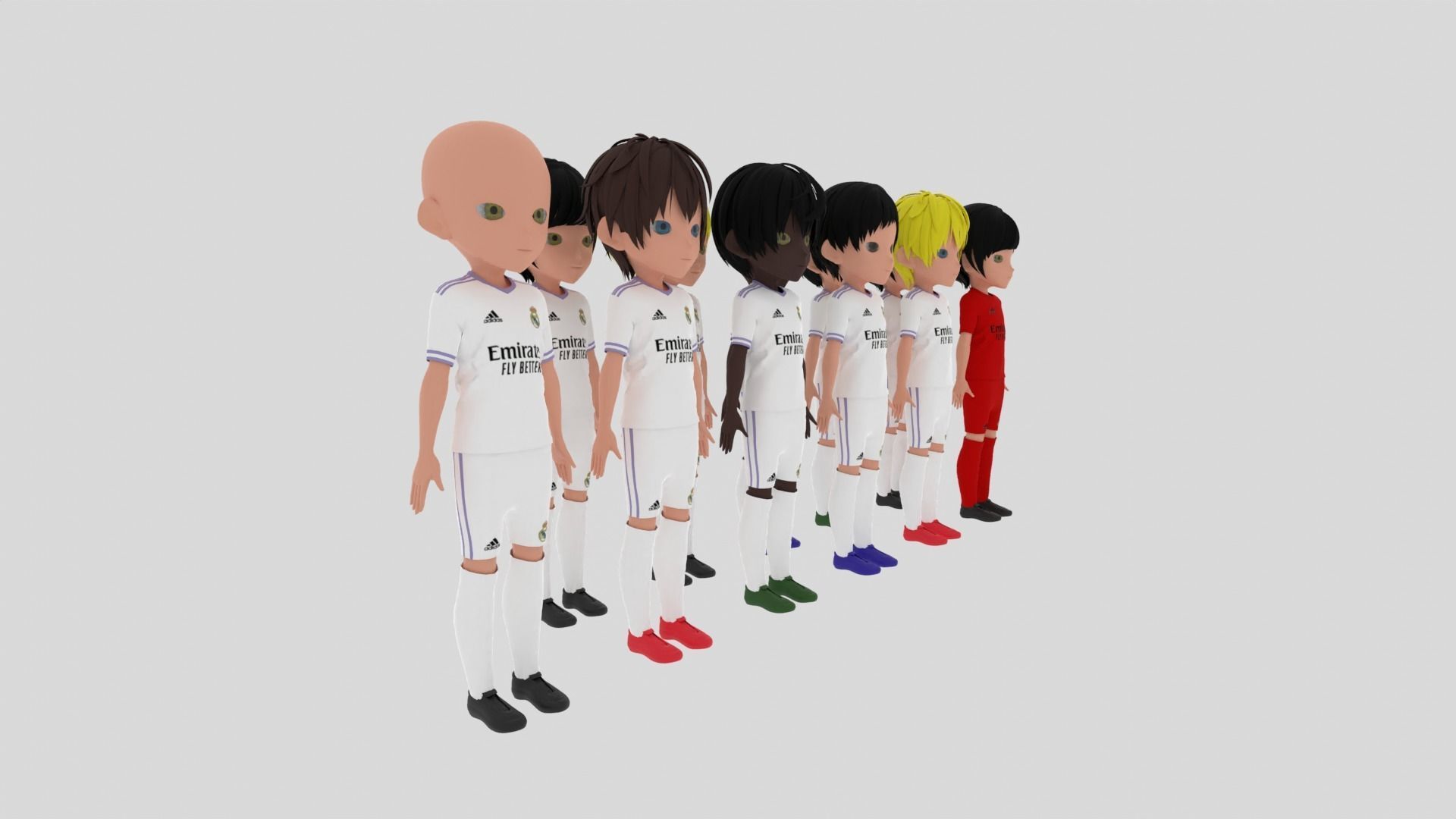 3D model Real Madrid Soccer - Football Team VR / AR / low-poly | CGTrader