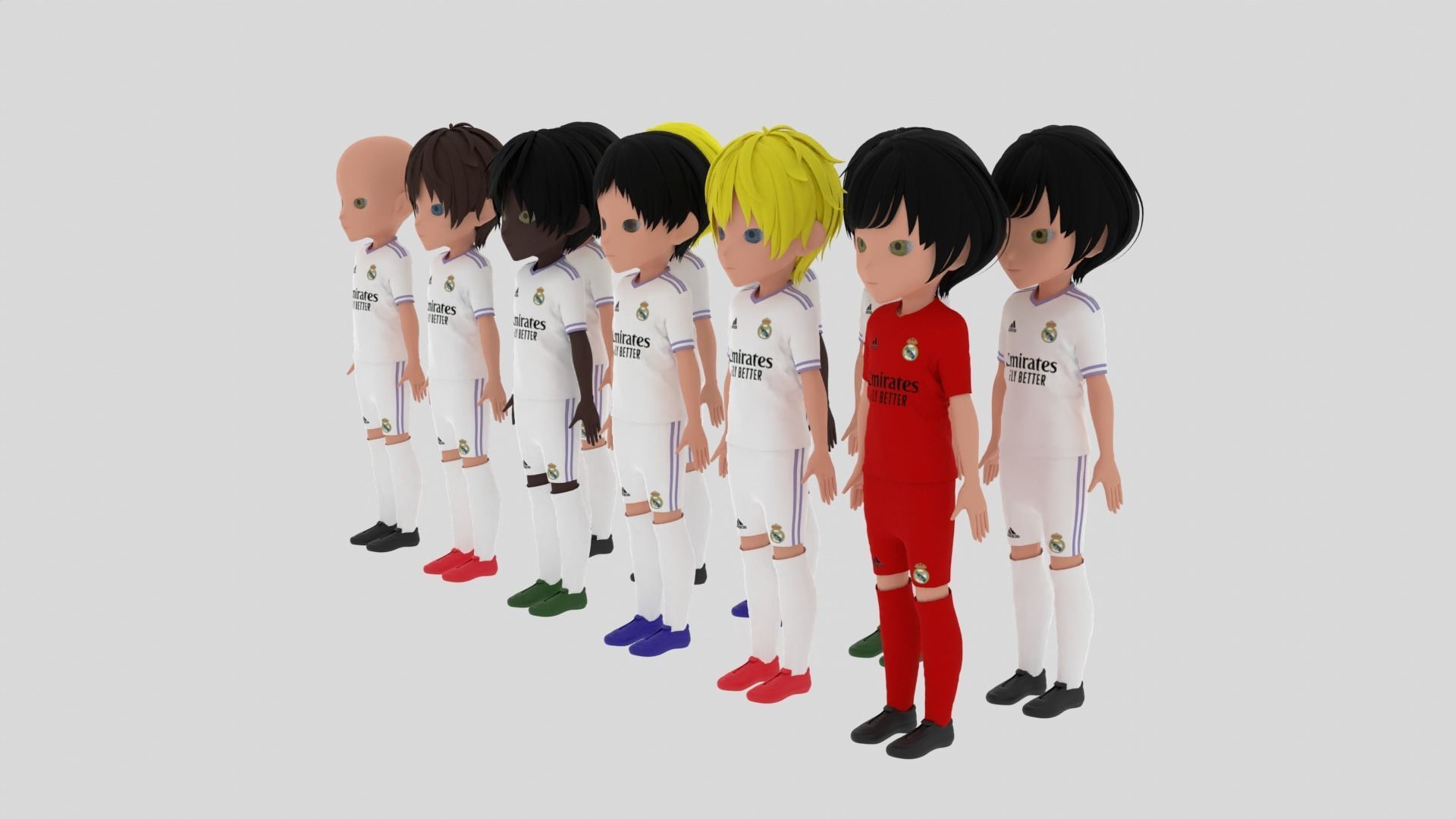 3D model Real Madrid Soccer - Football Team VR / AR / low-poly | CGTrader