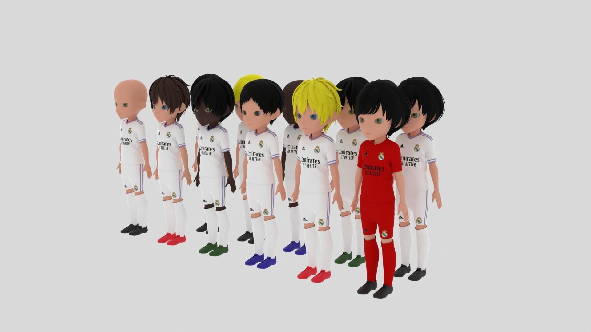 3D model Real Madrid Soccer - Football Team VR / AR / low-poly | CGTrader