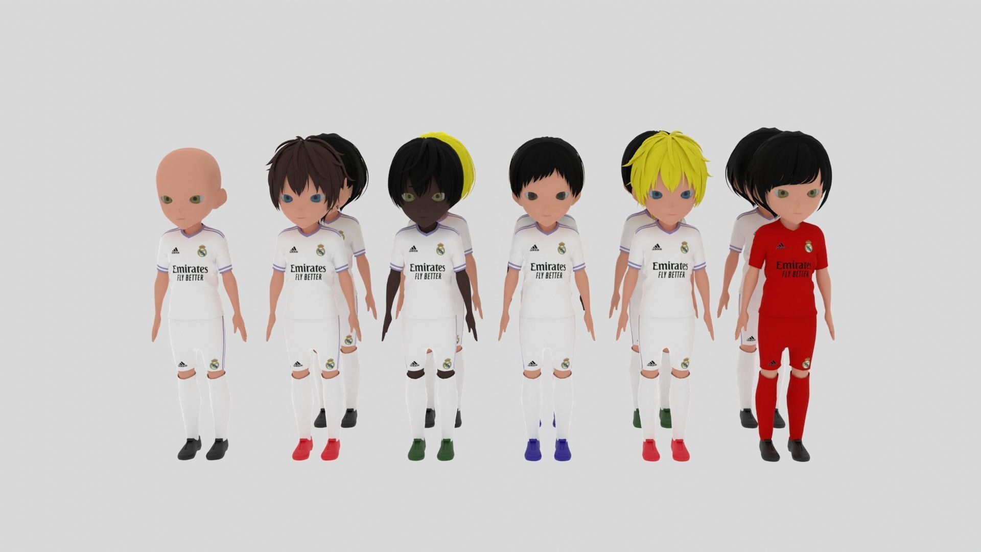 3D model Real Madrid Soccer - Football Team VR / AR / low-poly | CGTrader