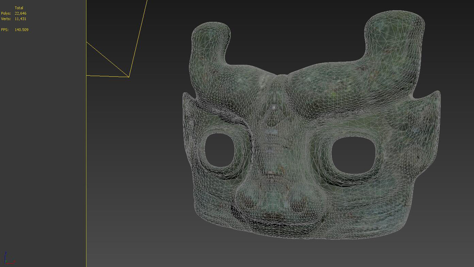 bronze sculpture mask tribal native 3D model | CGTrader