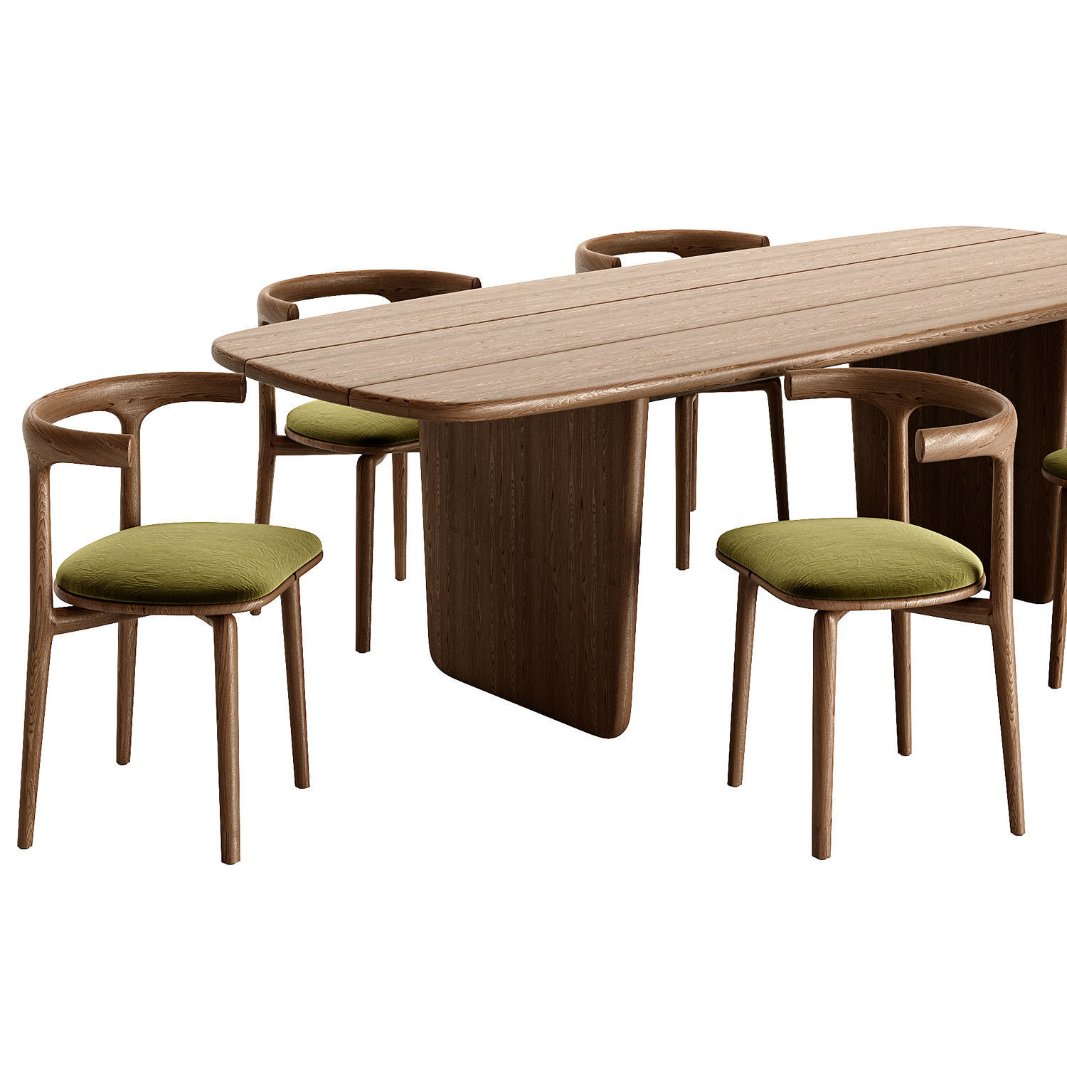 Baxter Nairobi Table and Himba Chair 3D model | CGTrader