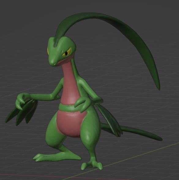 Grovyle 3D model 3D printable | CGTrader