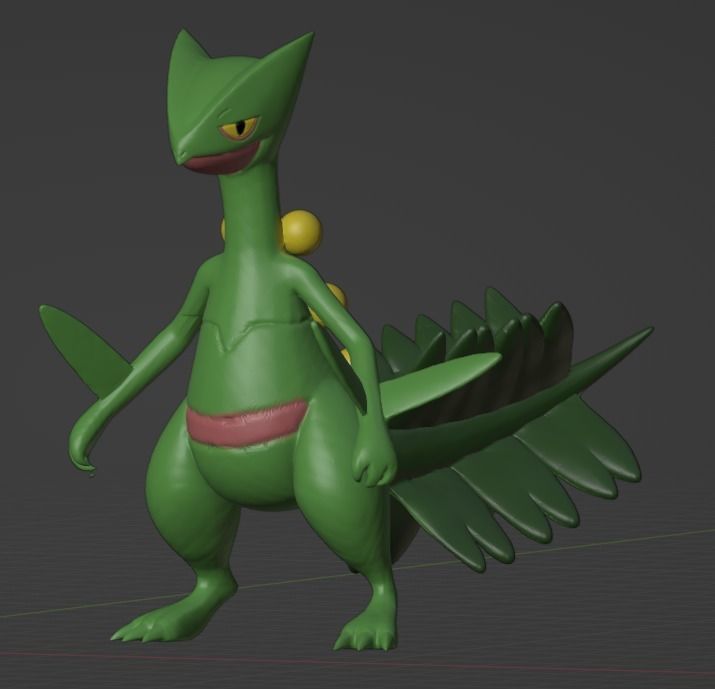 Sceptile 3D model 3D printable | CGTrader