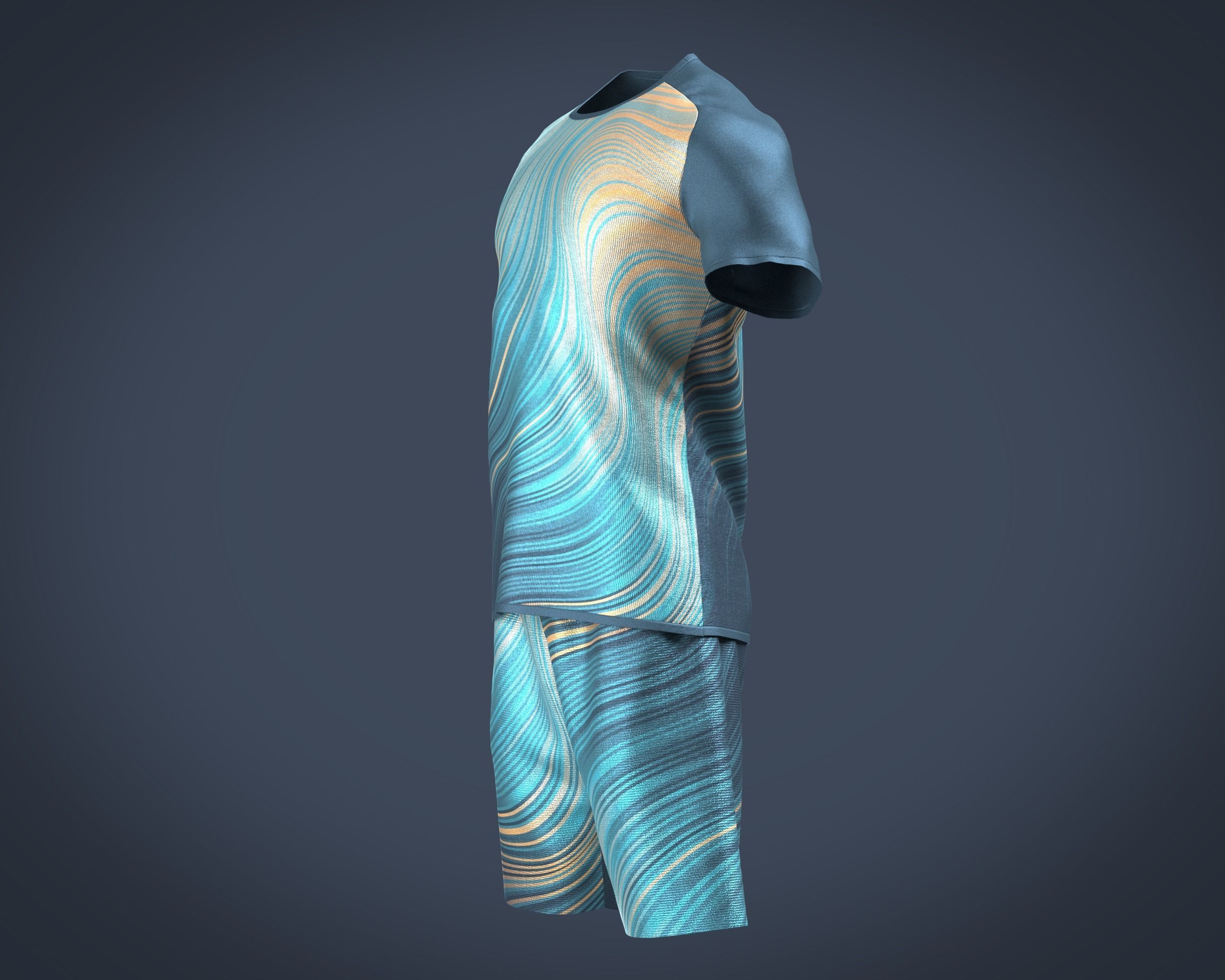 3D model Sports Jersey with Short Pant VR / AR / low-poly | CGTrader