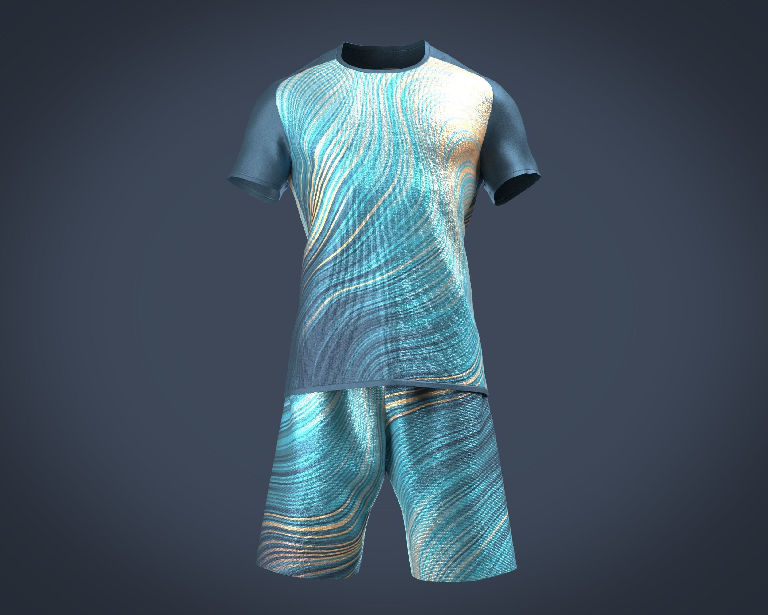 3D model Sports Jersey with Short Pant VR / AR / low-poly | CGTrader