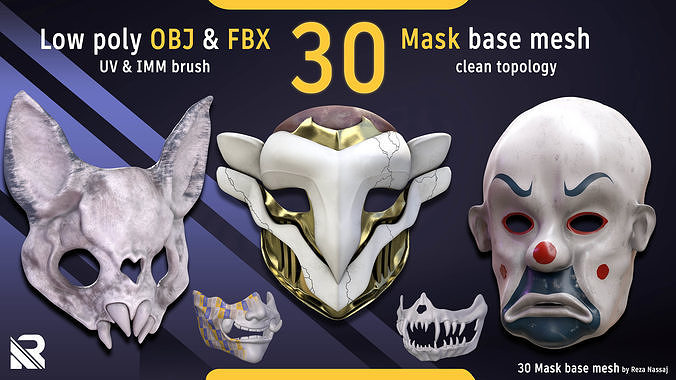 3D model Mask BaseMesh VR / AR / low-poly | CGTrader