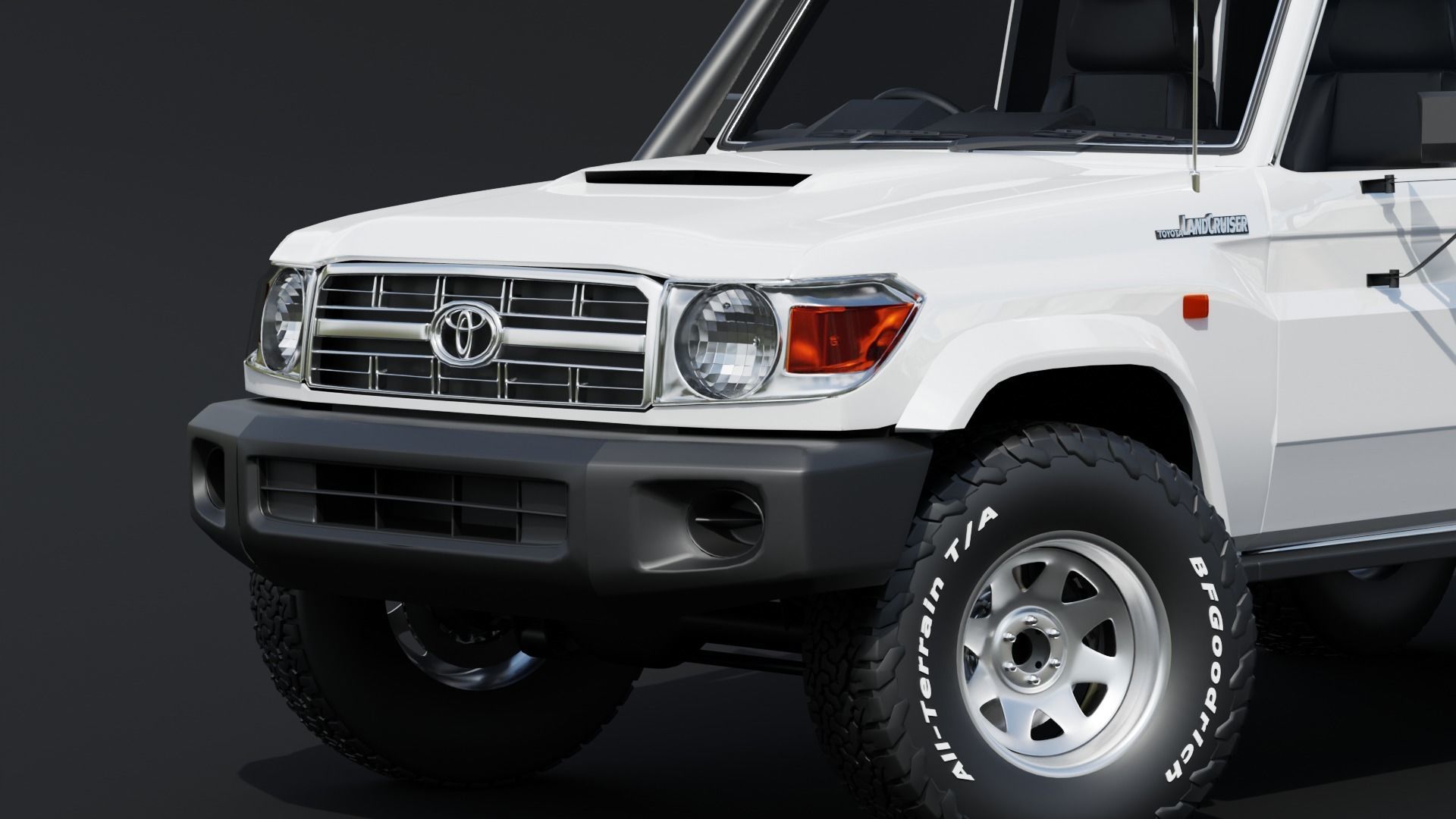 3D model Toyota Landcruiser 79 Series Dual Cab VR / AR / low-poly ...