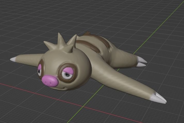 Slakoth 3D model 3D printable | CGTrader