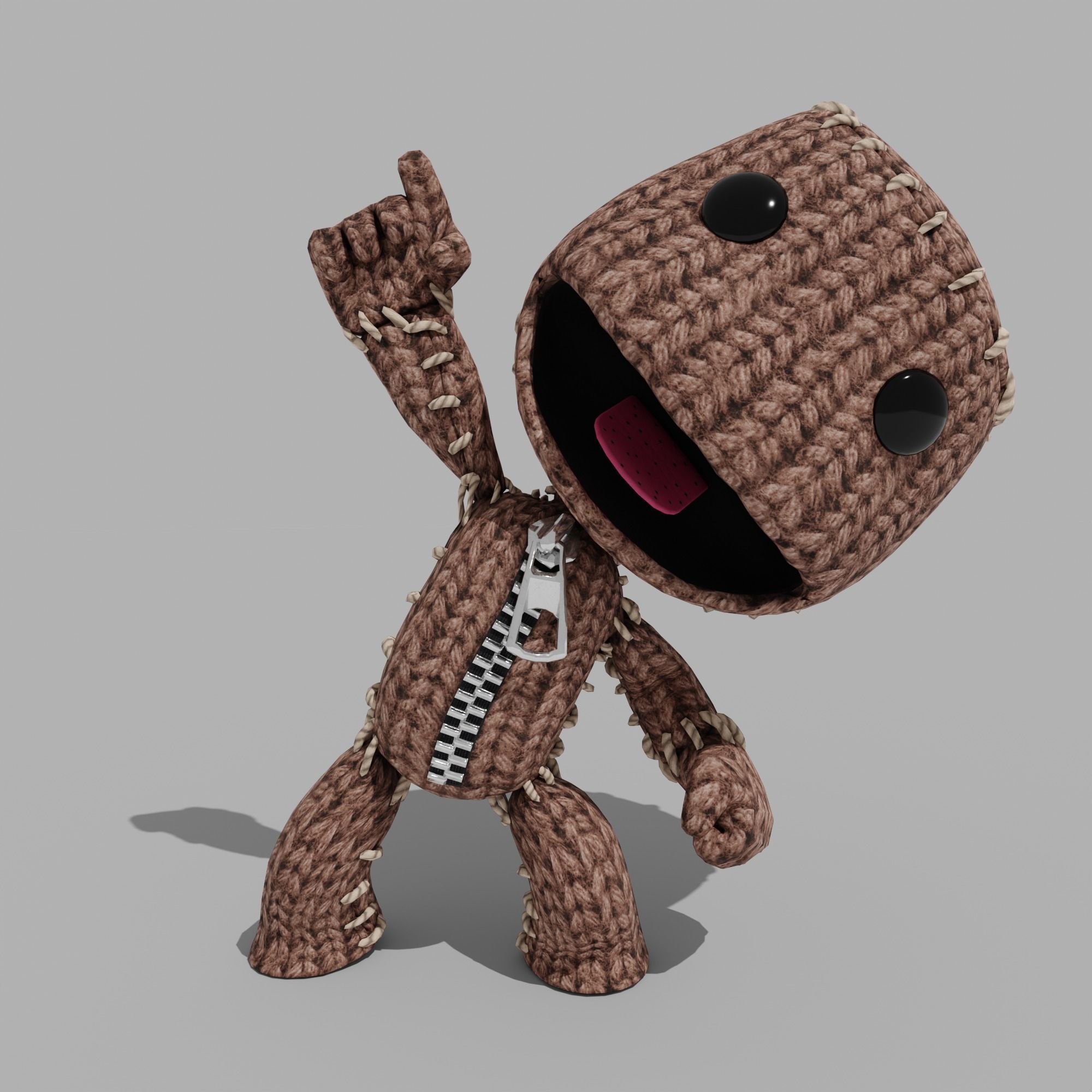 3D model Sackboy Character Rigged VR / AR / low-poly | CGTrader