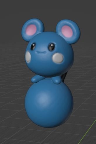 Azurill 3D model 3D printable | CGTrader