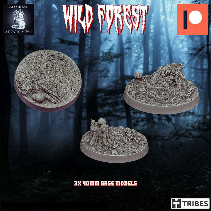 Wild Forest Bases and Deco Bits 3D model 3D printable | CGTrader