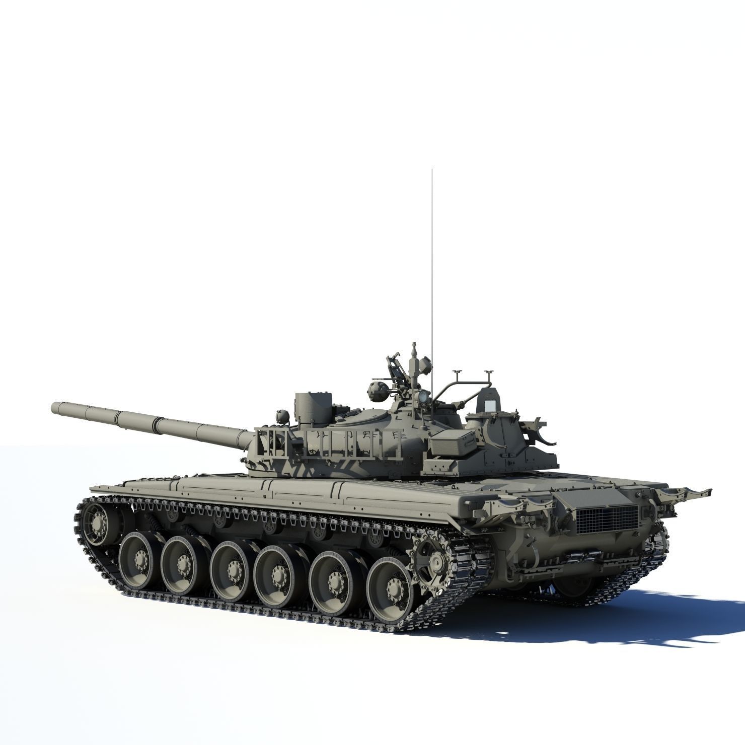 T-80 BVM 3D model animated | CGTrader