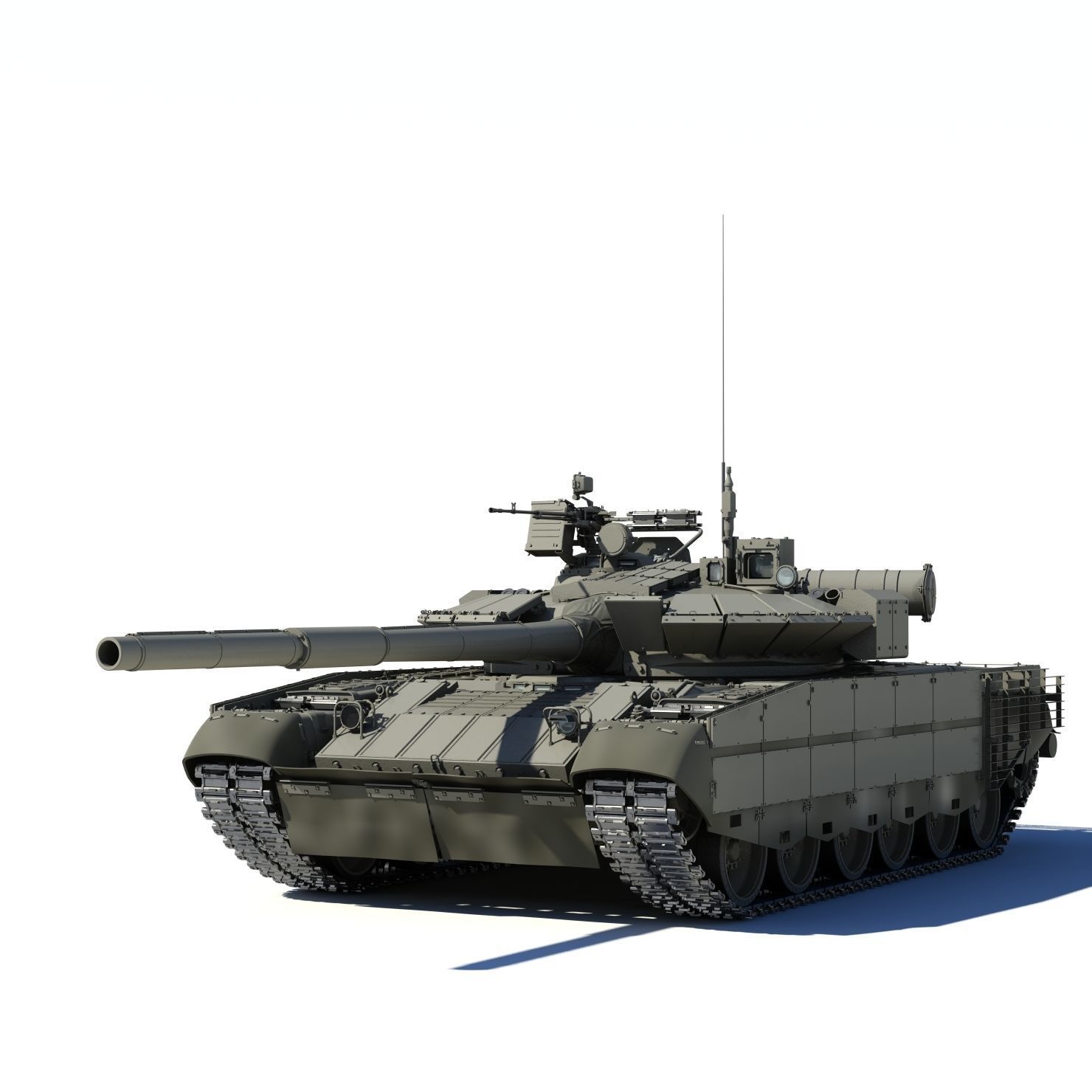 T-80 BVM 3D model animated | CGTrader