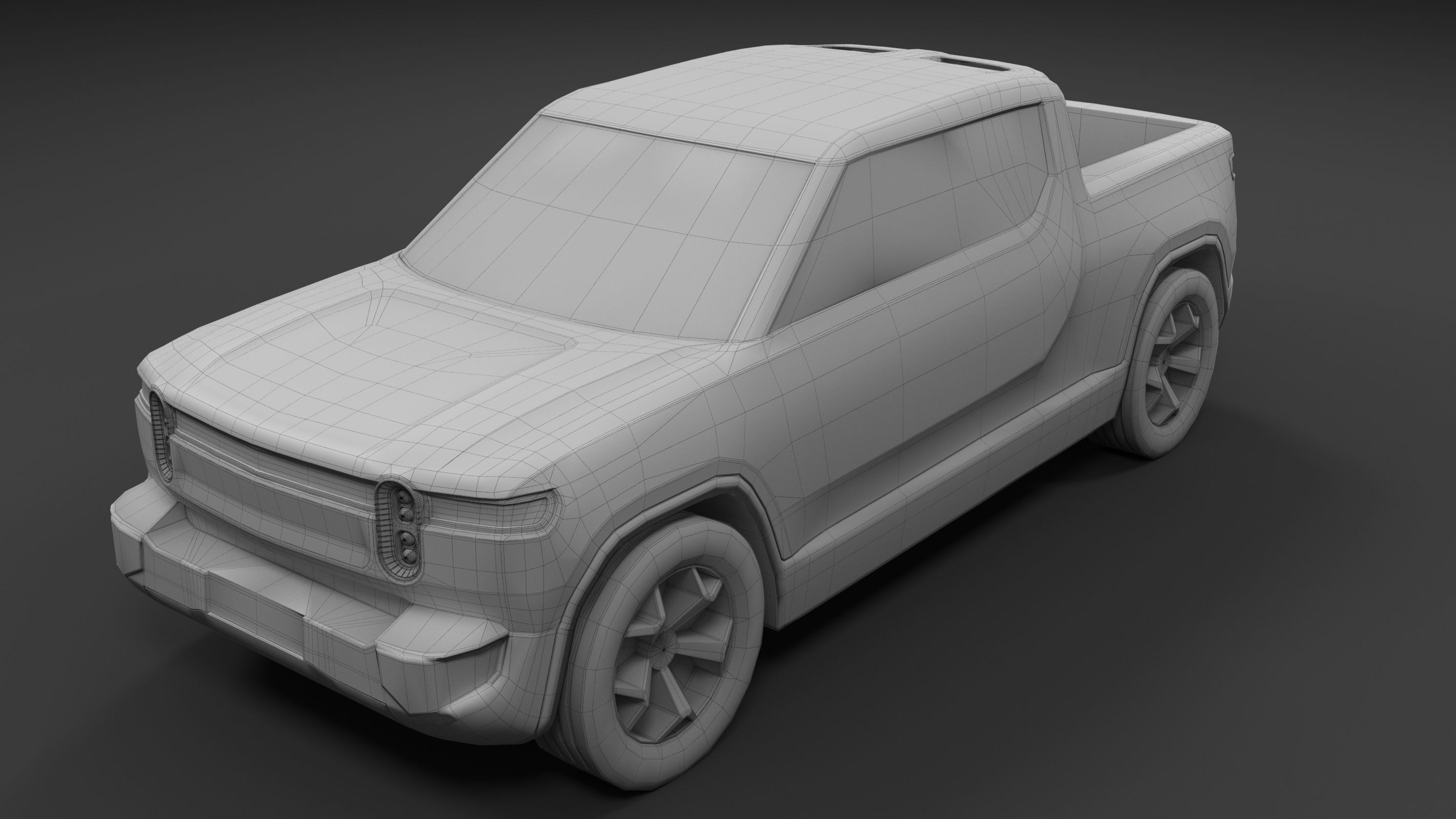 Rivian R1T 3D Print Model 3D model 3D printable | CGTrader
