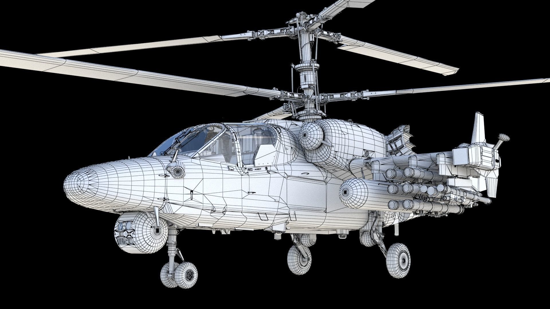 Ka-52 Attack helicopter 3D model | CGTrader