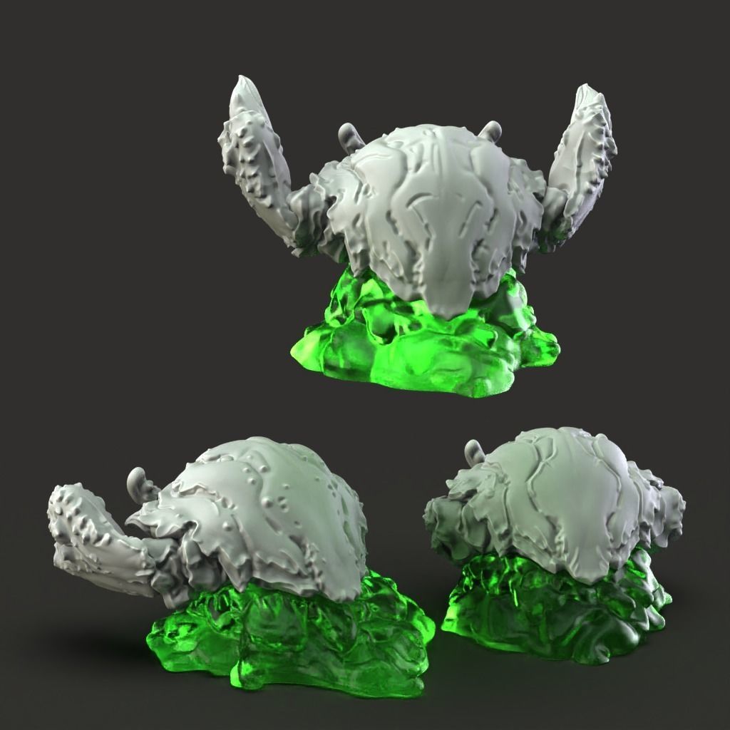 Slime Crabs - 3 Slime Creatures - PRESUPPORTED - 32mm scale 3D model 3D ...