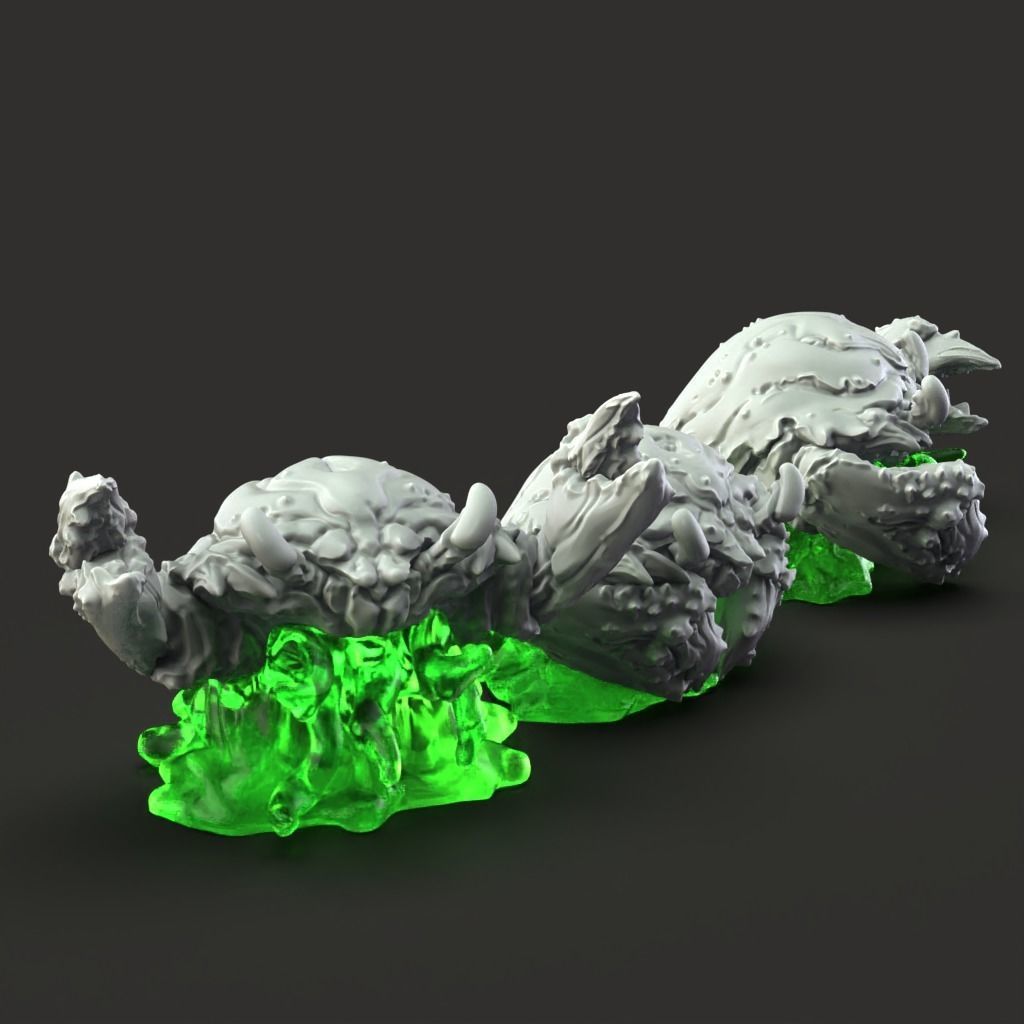 Slime Crabs - 3 Slime Creatures - PRESUPPORTED - 32mm scale 3D model 3D ...