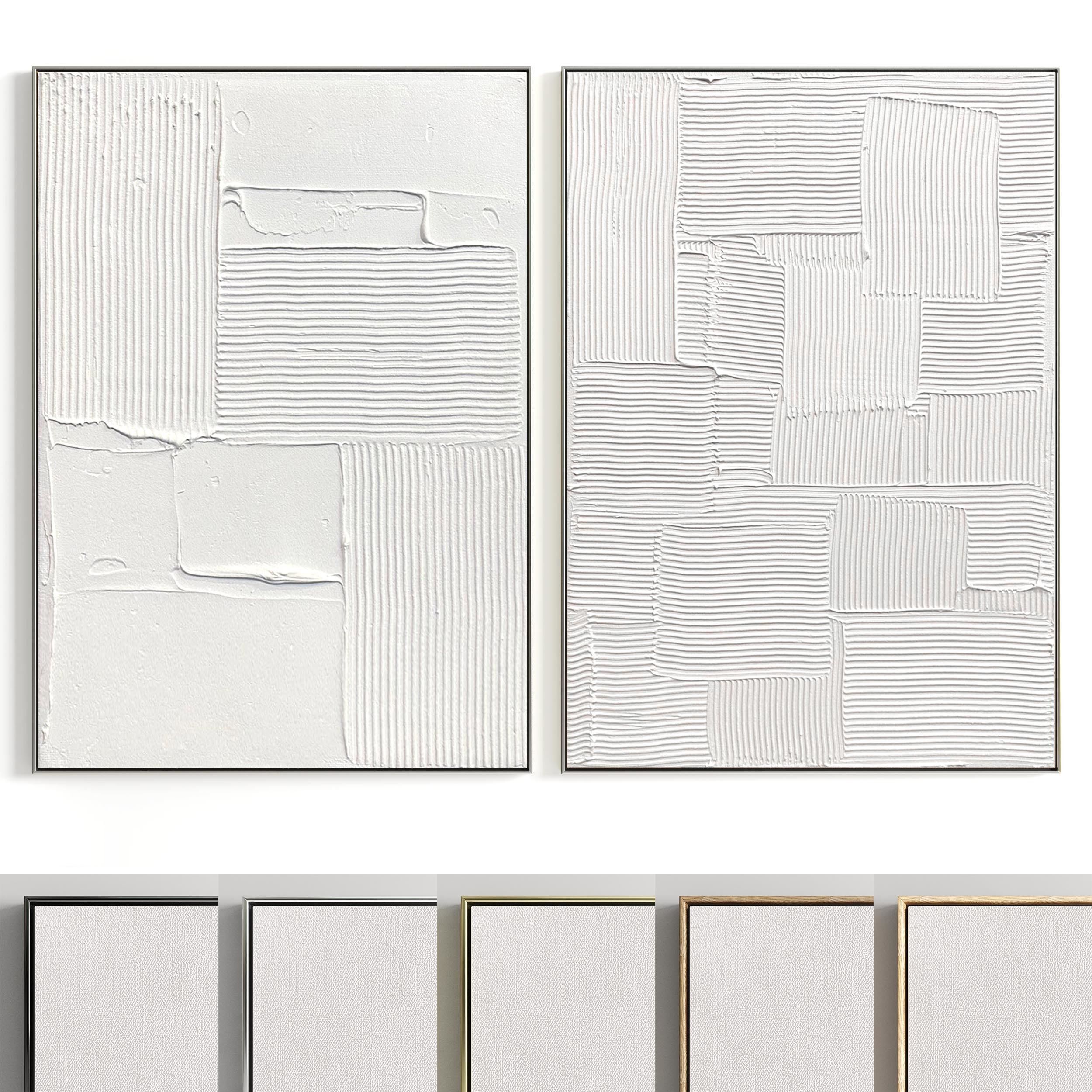 3D model Plaster Two Photo Frame 123 VR / AR / low-poly | CGTrader