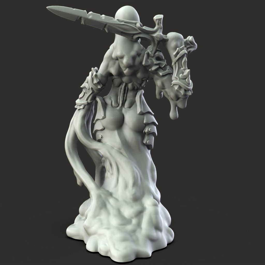 Slime Fighter - Humanoid Slime - PRESUPPORTED - 32mm scale 3D model 3D ...