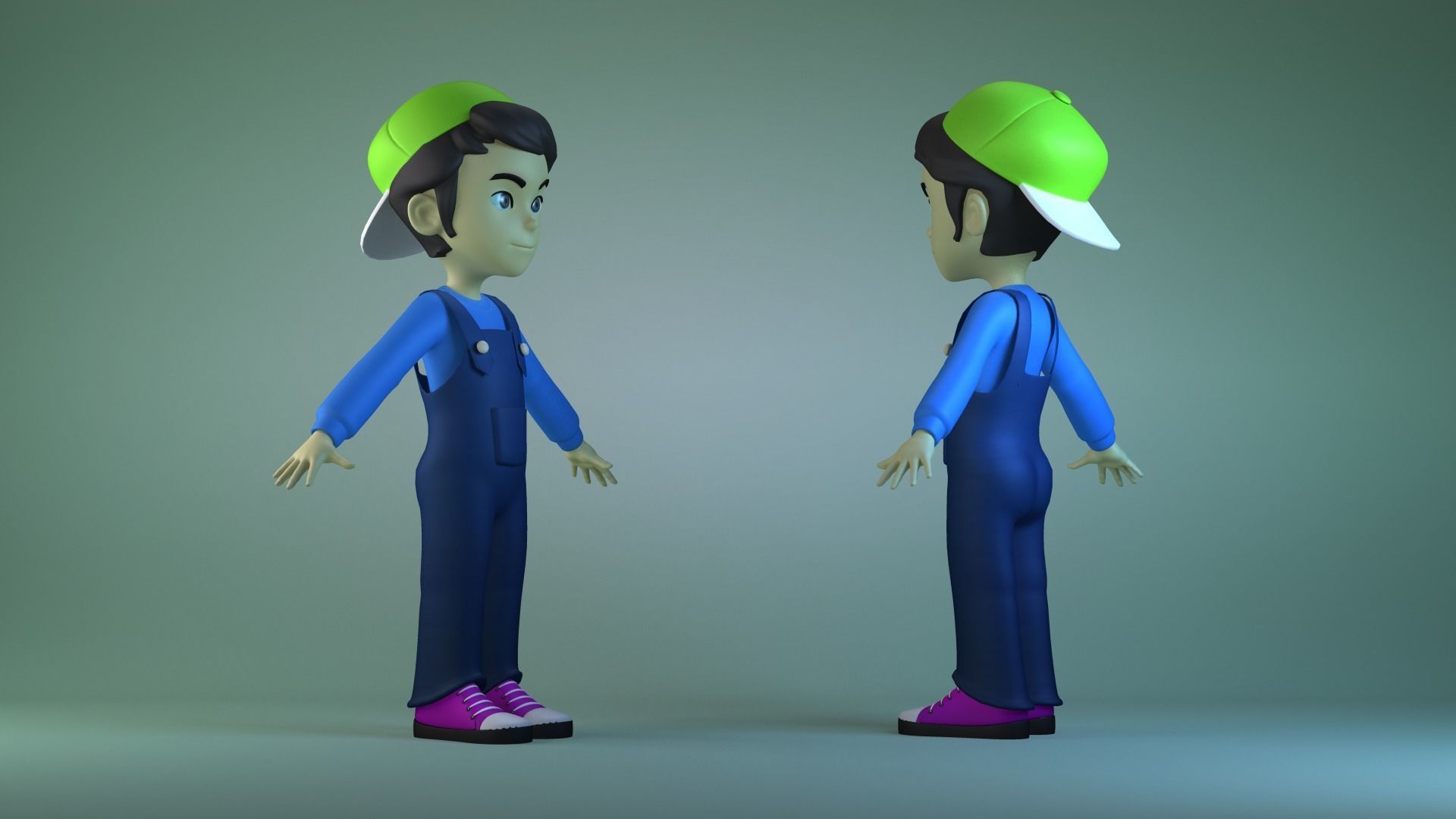 cartoon boy character family child role young human 3D model | CGTrader