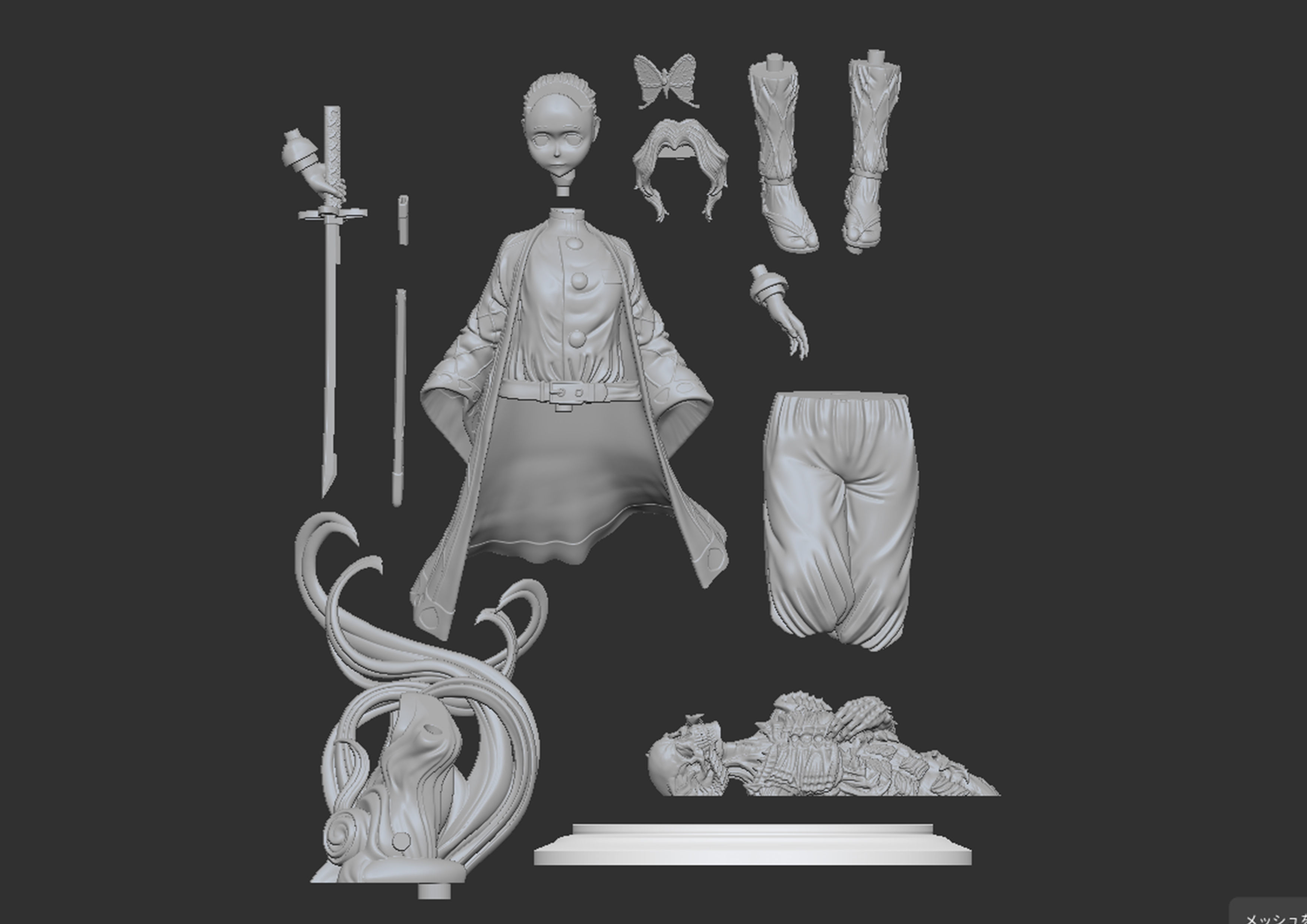3D Game Assets 3D Printed Models character Figures 3D model 3D ...