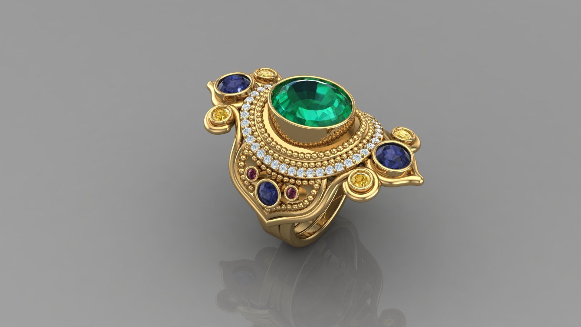 Women Ring Cad File 3D model | CGTrader