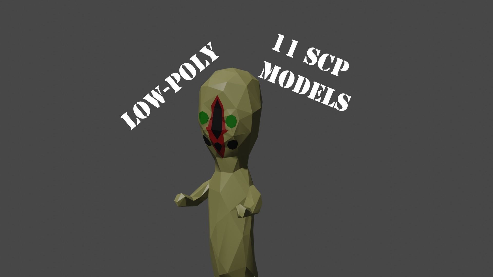 3D model Low-Poly SCP Pack VR / AR / low-poly | CGTrader