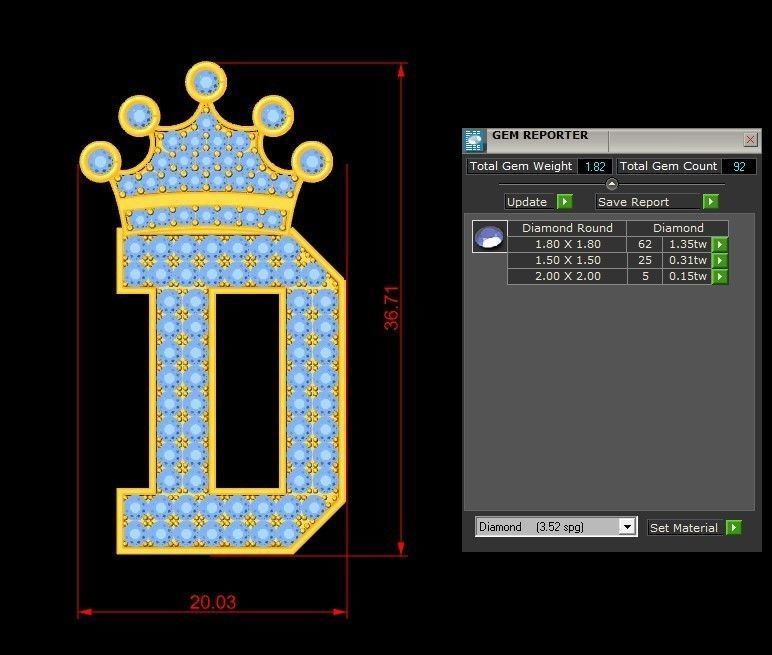 Alphabet Version 1 Letter D 3D model 3D printable | CGTrader