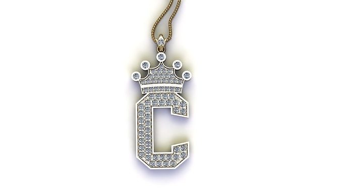 Alphabet Version 1 Letter C 3D model 3D printable | CGTrader