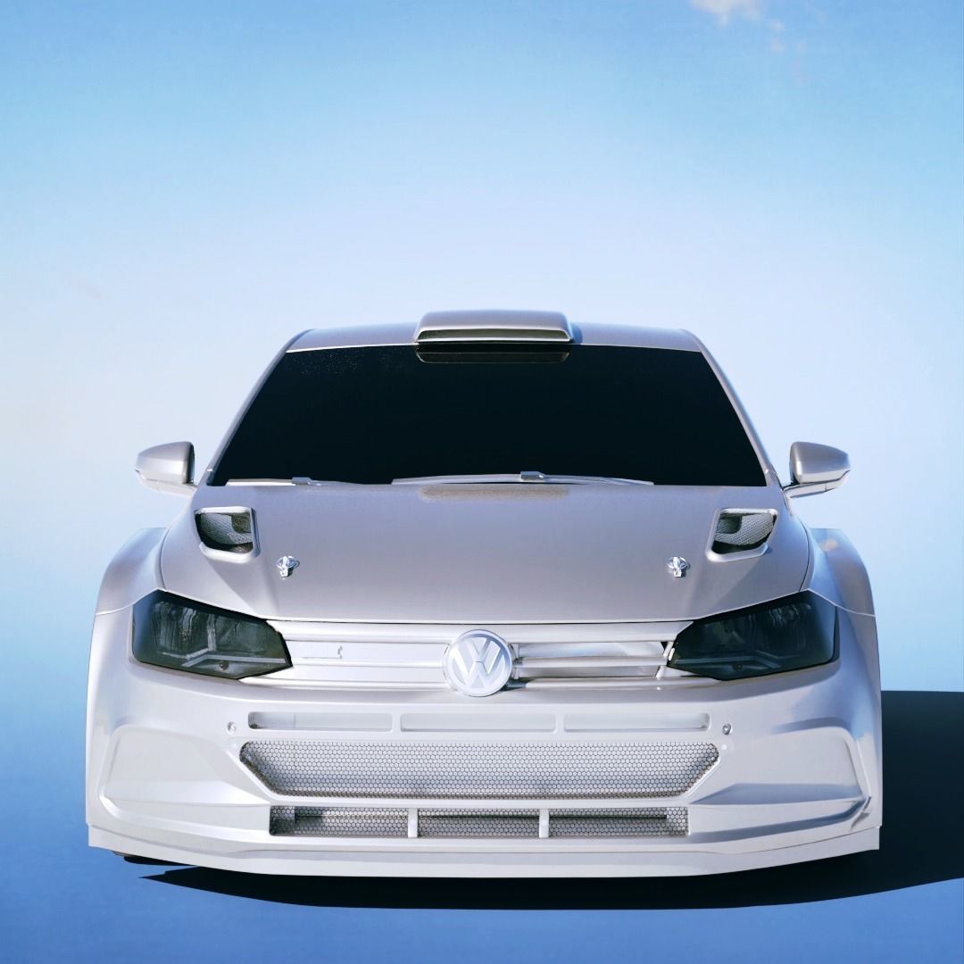 3D model Volkswagen Polo GTI Race 2015 VR / AR / low-poly | CGTrader