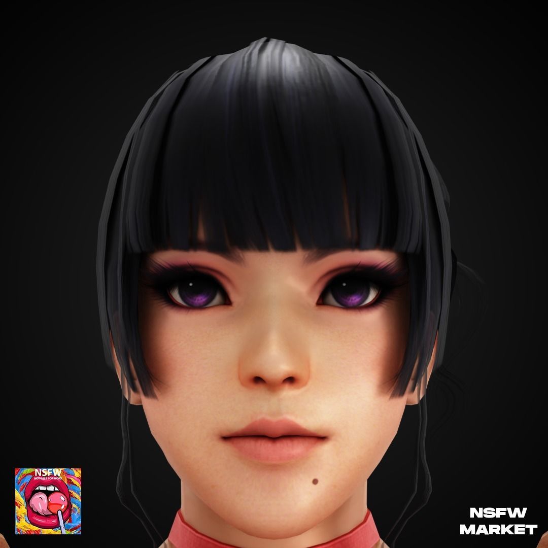 3d Model Exclusive Edition Rigged Character Nyotengu Venus Valkyrie Vr Ar Low Poly Cgtrader