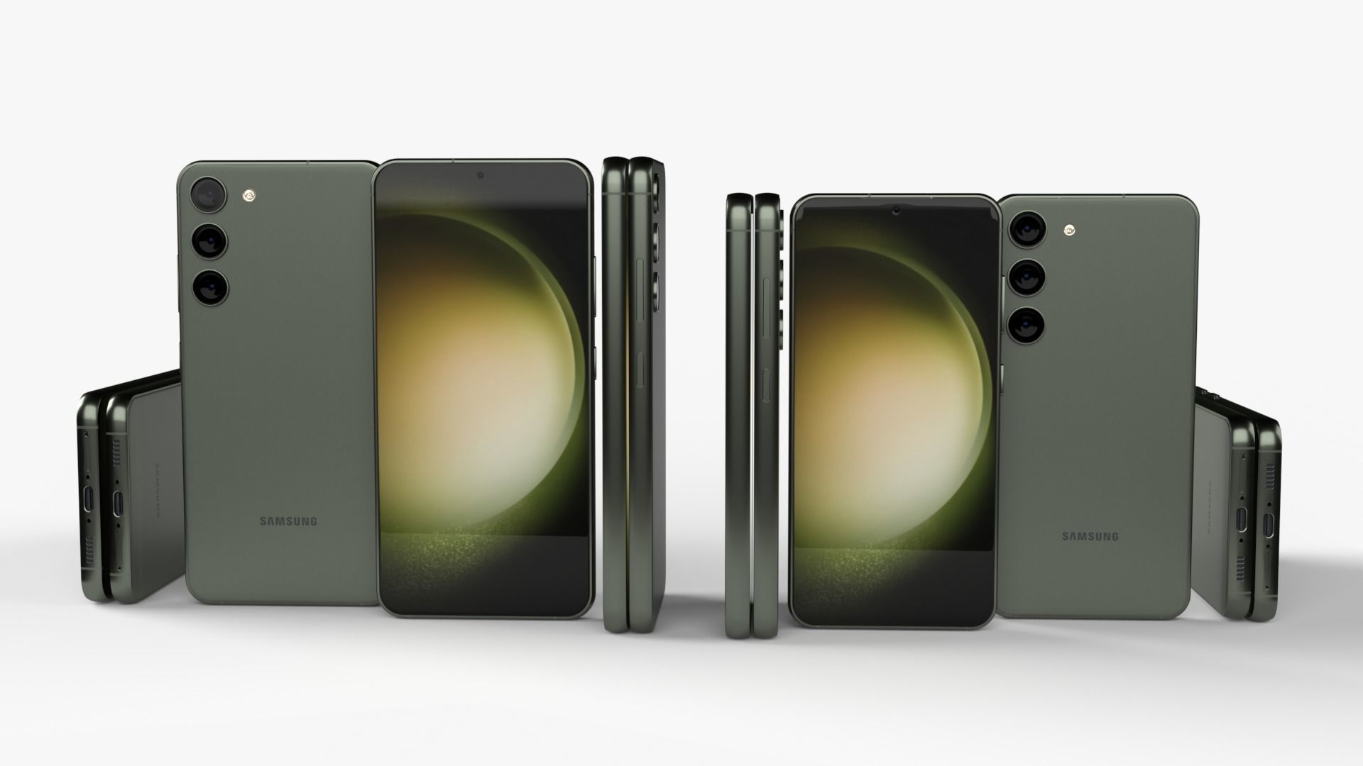 Samsung Galaxy S23 and S23 plus all colors 3D model | CGTrader